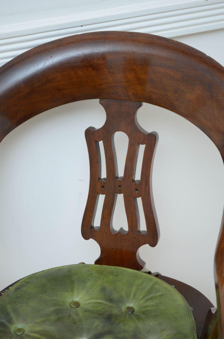 Victorian Office Chair / Desk Chair For Sale at 1stDibs