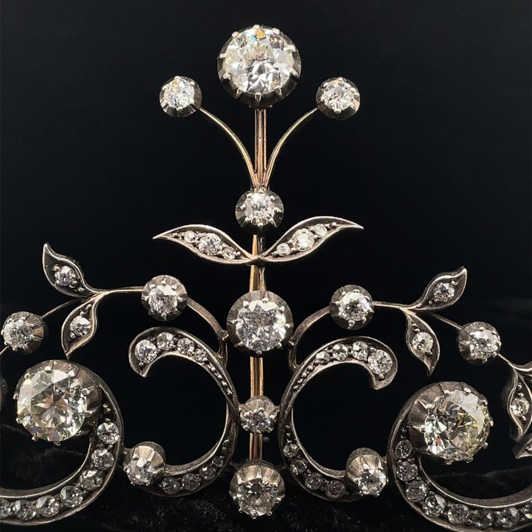 Victorian Old Cut Diamond Tiara For Sale at 1stDibs