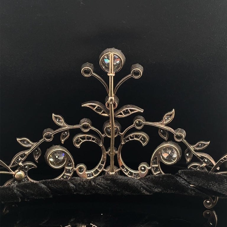 Victorian Old Cut Diamond Tiara For Sale at 1stDibs