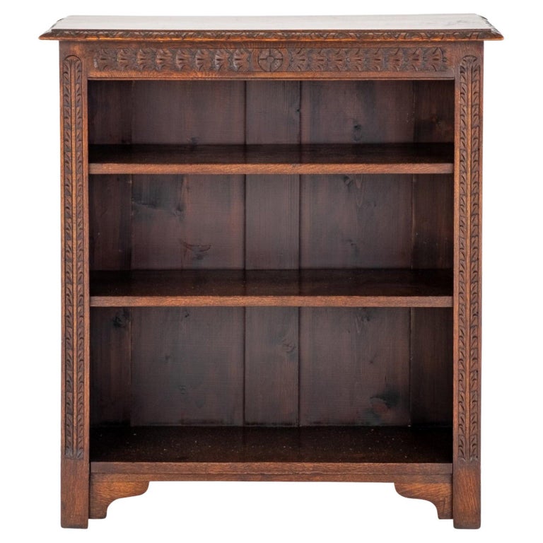 Victorian Open Bookcase Oak 1900 For Sale at 1stDibs