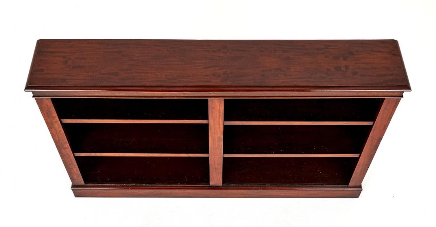 Victorian Open Front Bookcase Mahogany Antique Book Shelf For Sale at ...