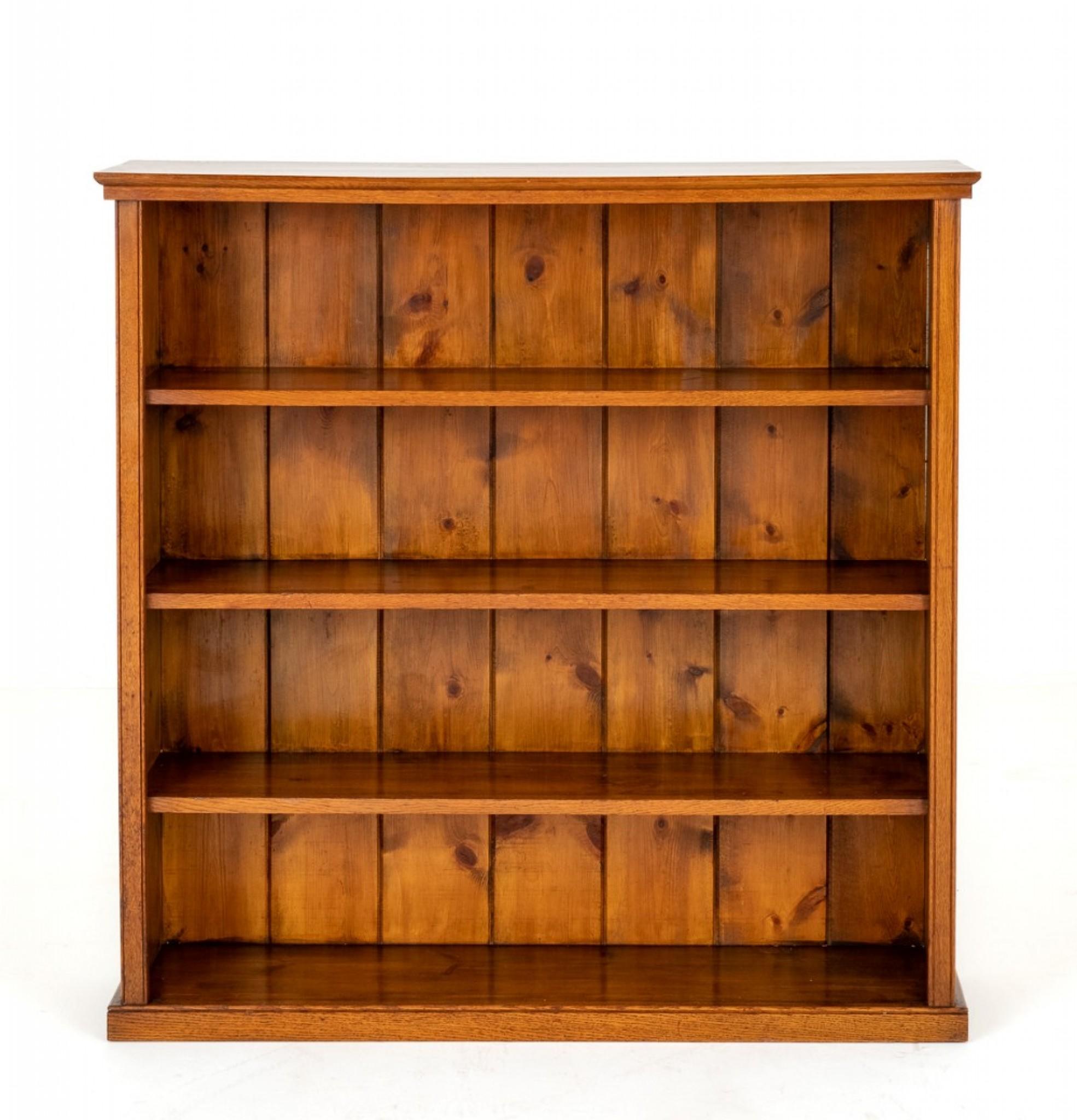 Victorian Open Front Bookcase Oak, 1890 For Sale at 1stDibs