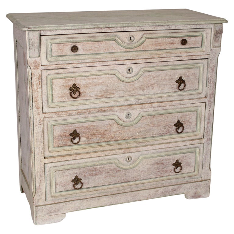 Victorian Painted Chest of Drawers at 1stDibs