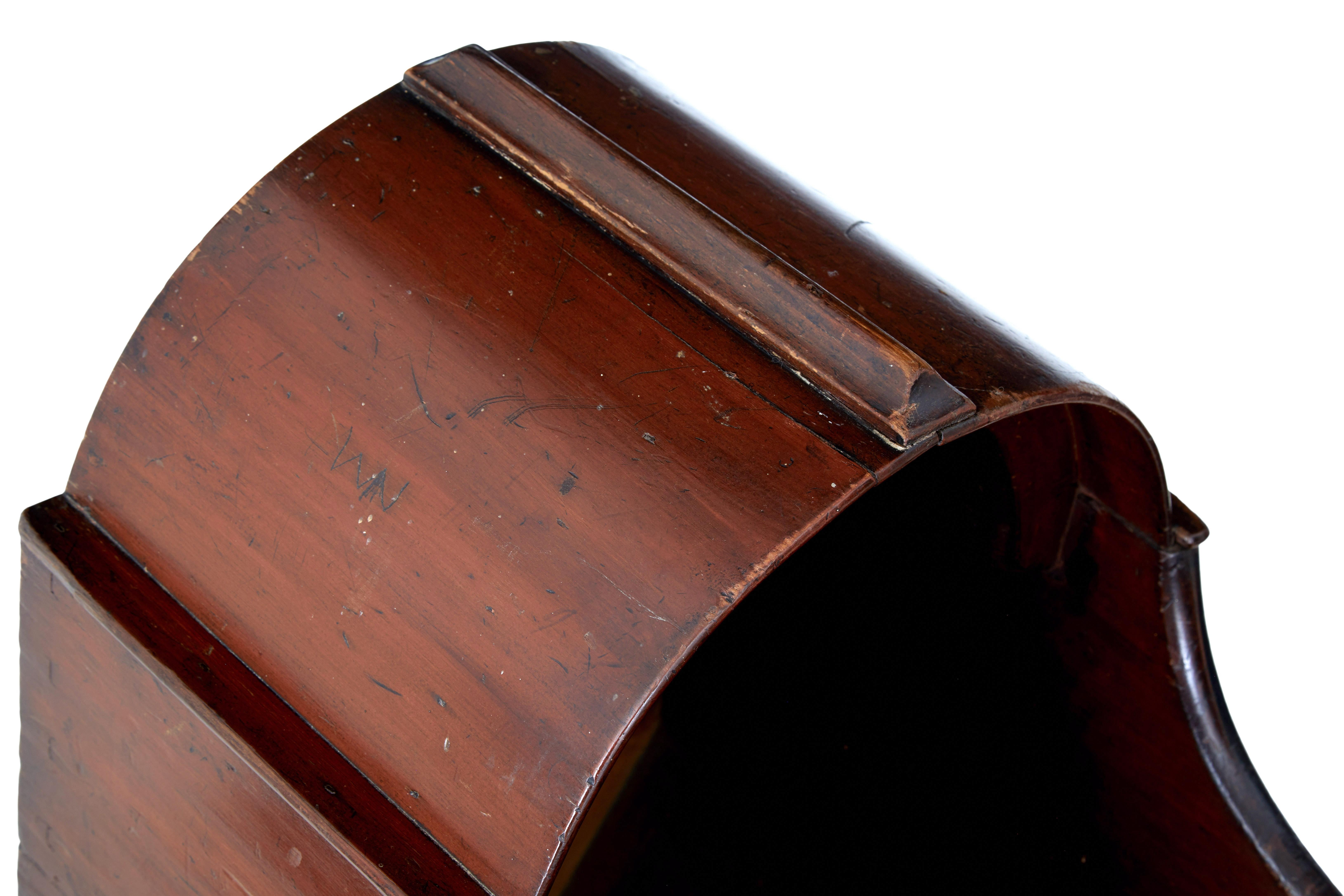 Victorian Painted Pine Canopy Top Cradle For Sale at 1stDibs