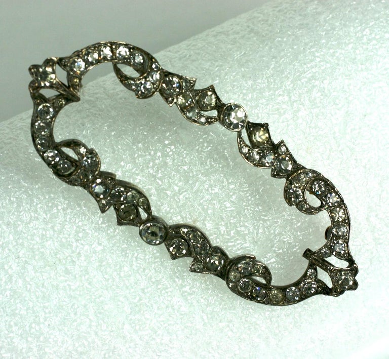 Victorian Paste Buckle Brooch For Sale at 1stDibs