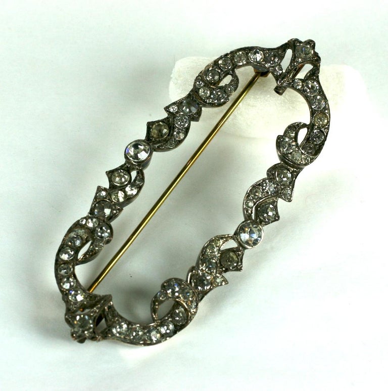 Victorian Paste Buckle Brooch For Sale at 1stDibs