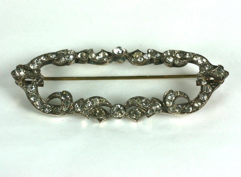 Victorian Paste Buckle Brooch For Sale at 1stDibs