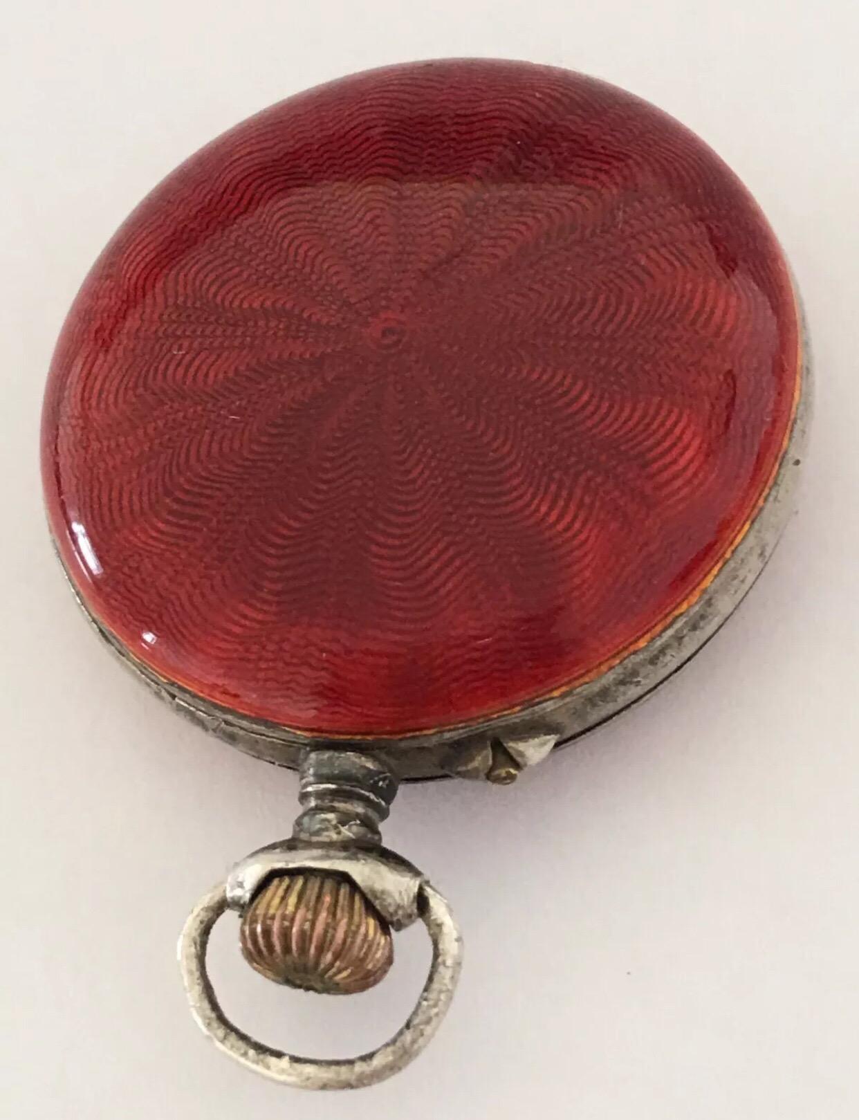 Victorian Period Red Enamel Pocket / Fob Watch For Sale at 1stDibs ...