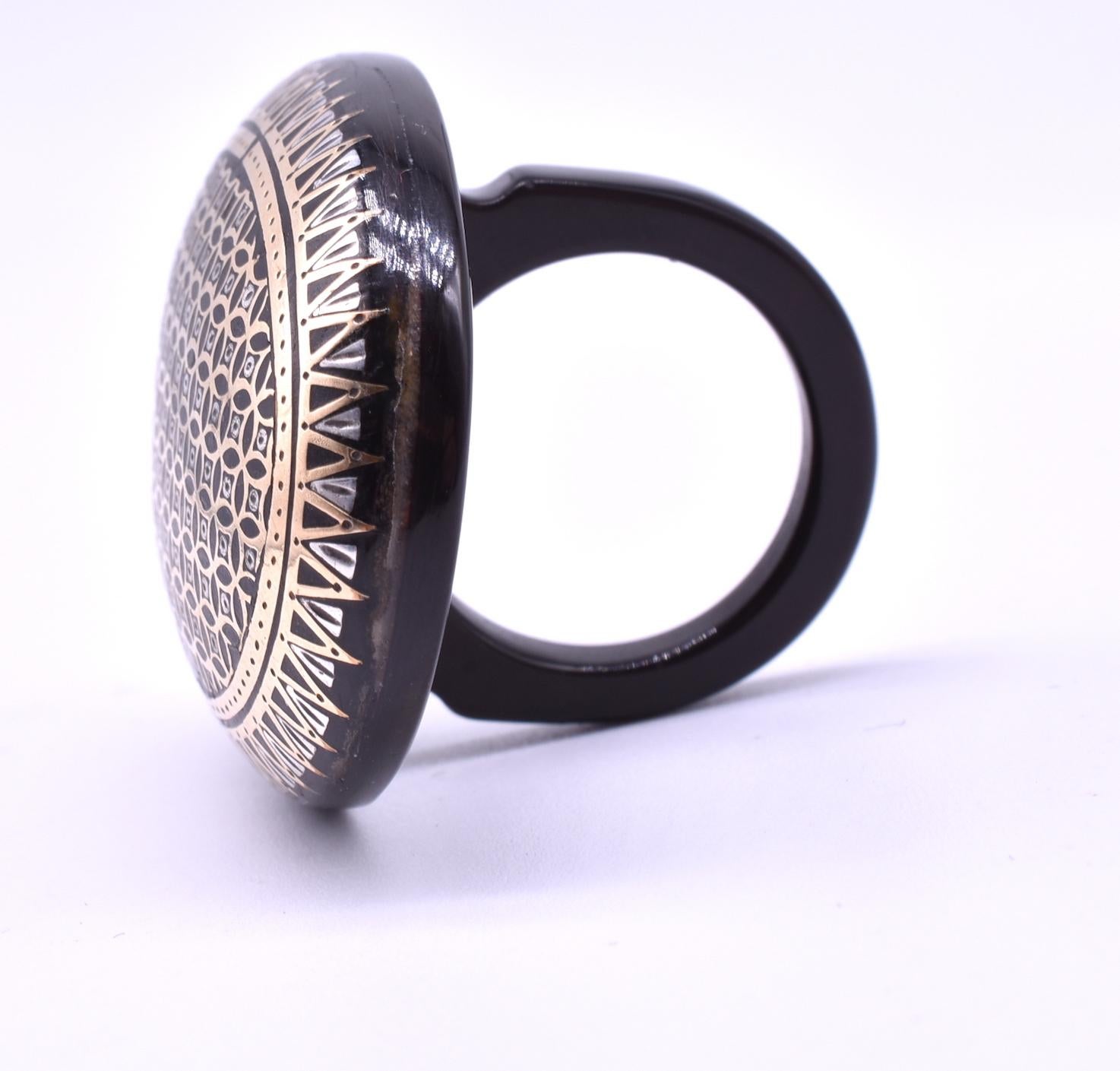Victorian Pique Oval Ring at 1stDibs