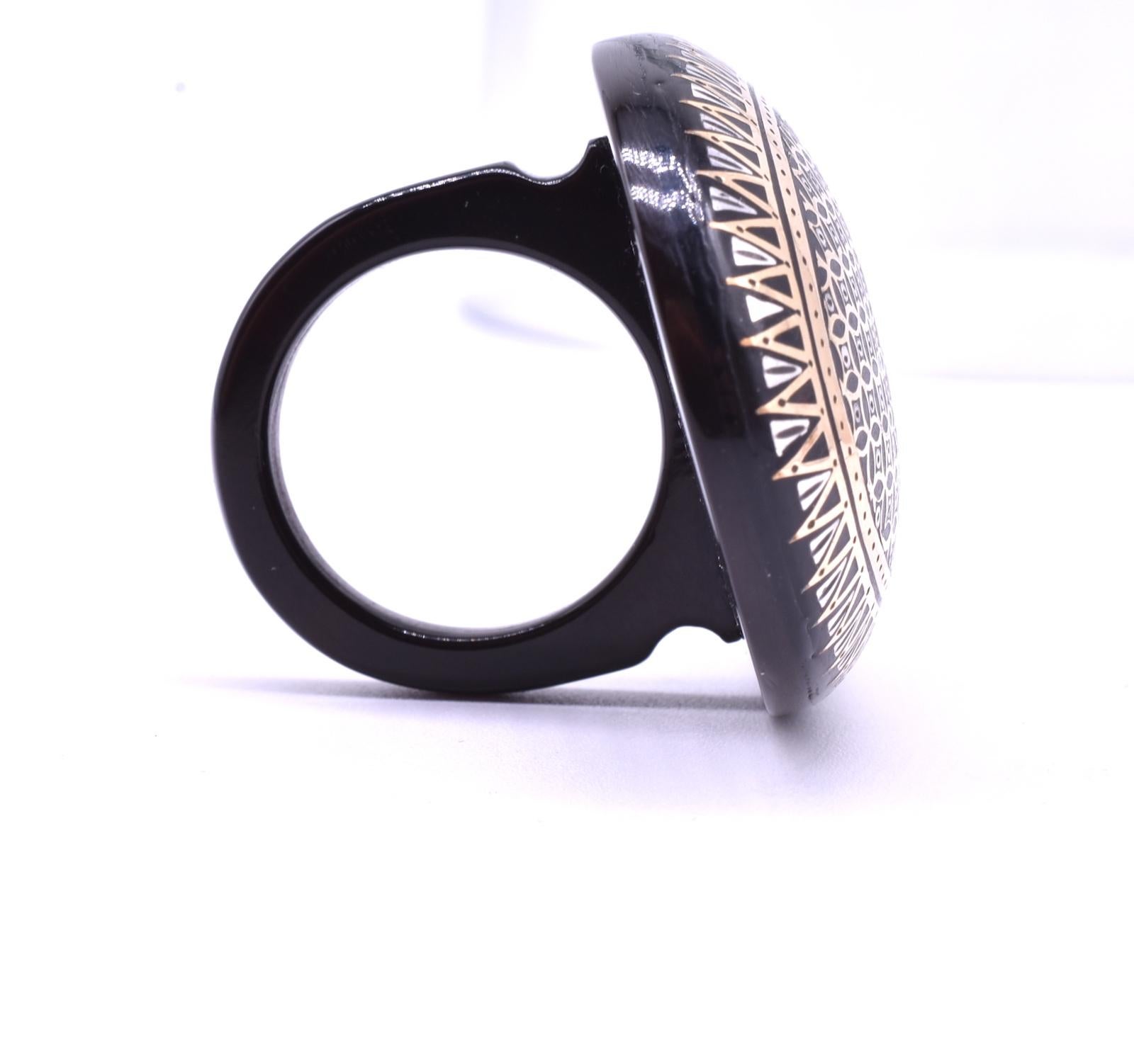 Victorian Pique Oval Ring at 1stDibs