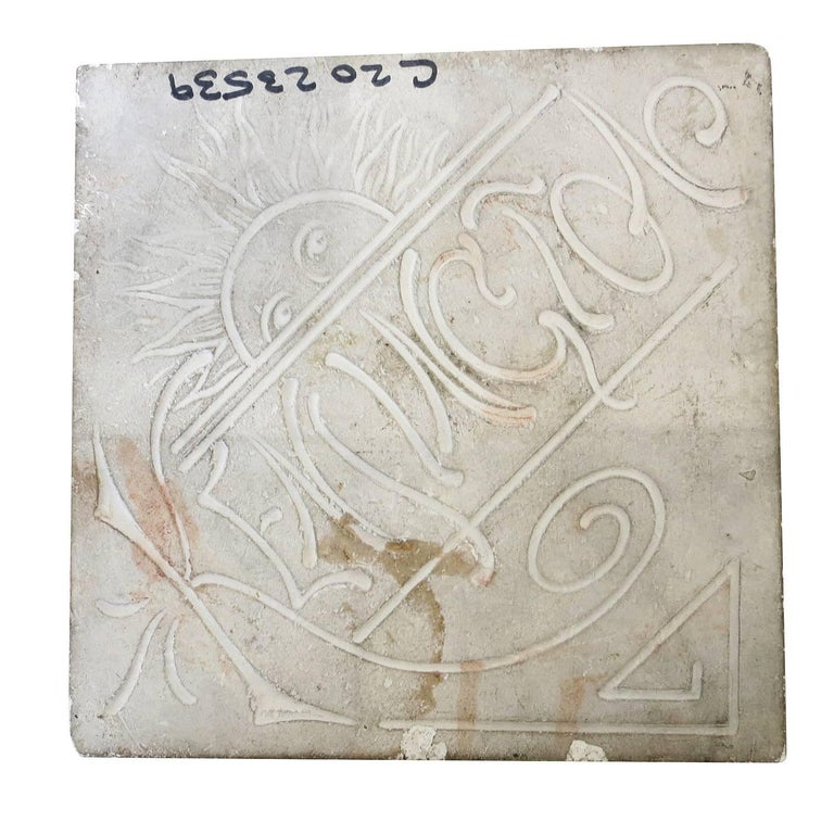 Victorian Portrait Tile Pair by Kensington Tile For Sale at 1stDibs