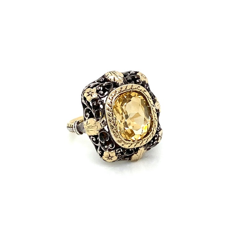 Victorian Quartz Gold Ring at 1stDibs