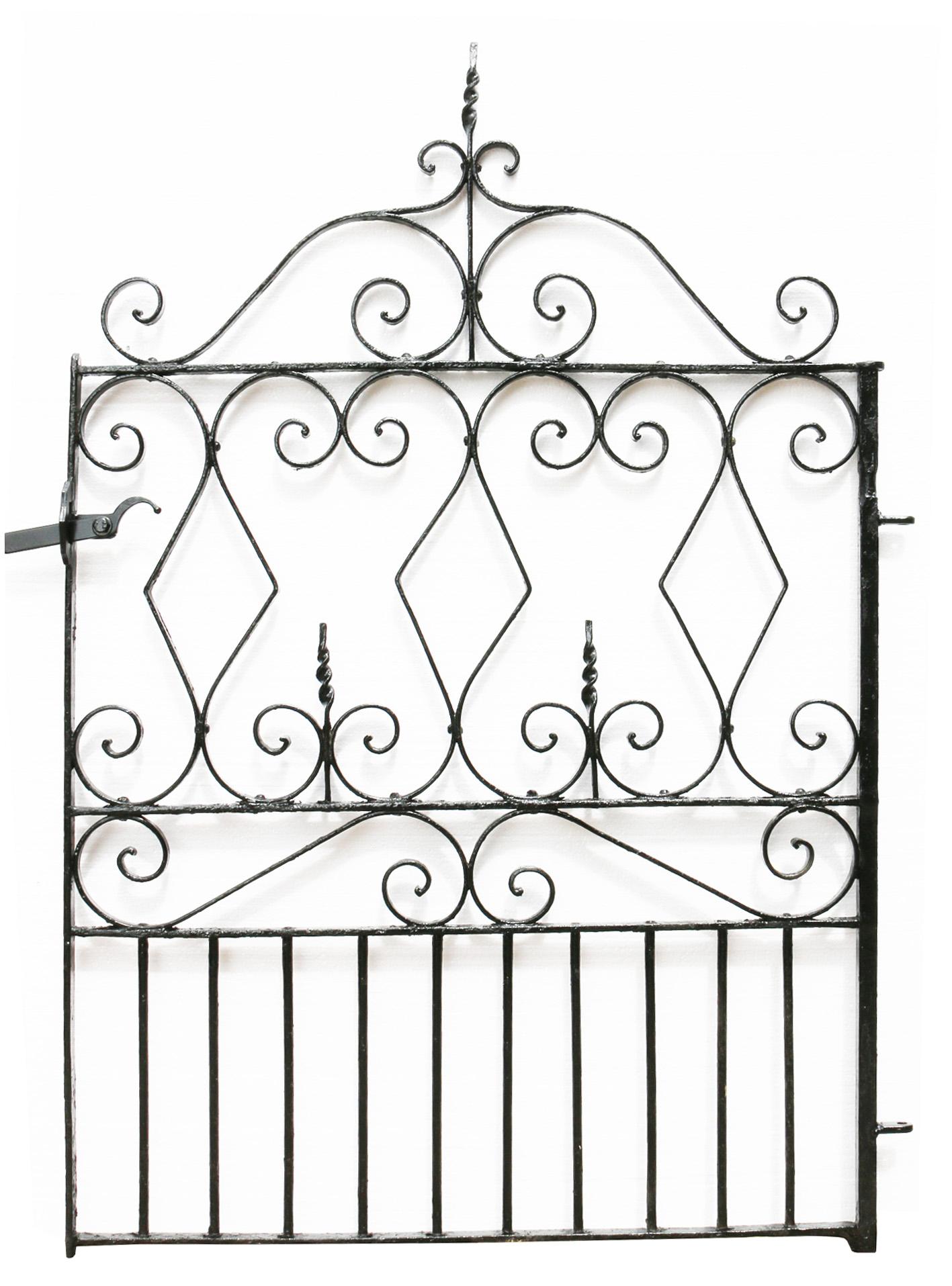 Victorian Reclaimed Wrought Iron Garden Gate at 1stDibs