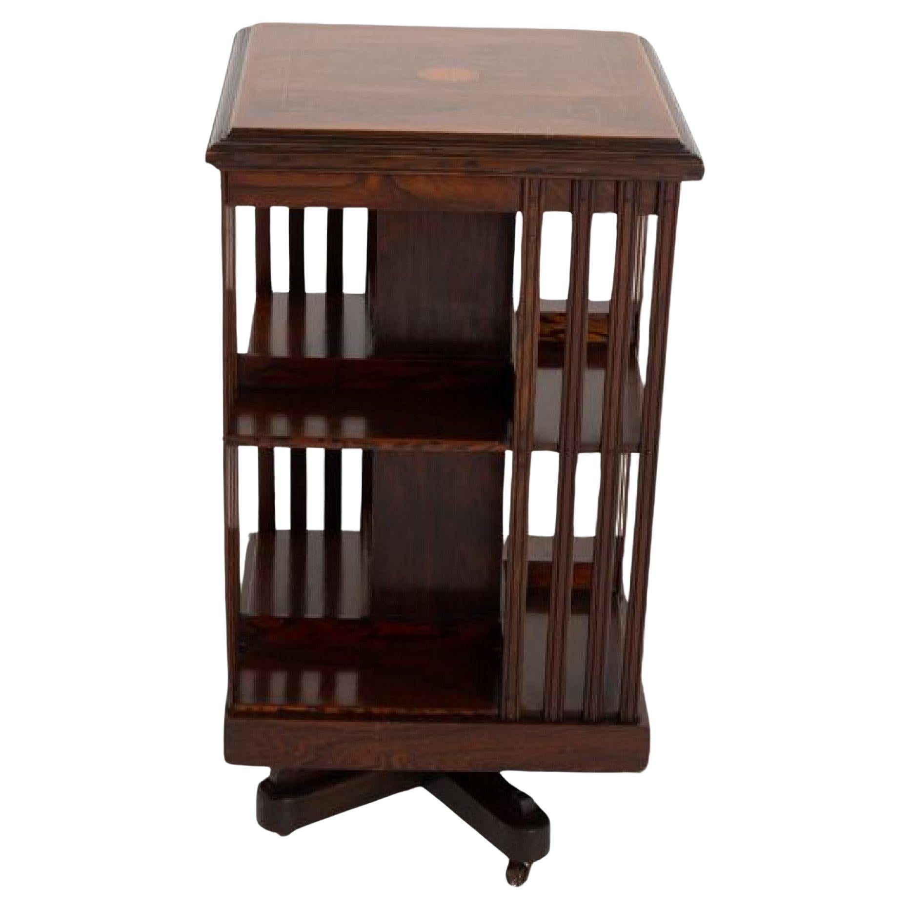 Victorian Revolving Bookcase Antique 1870 For Sale at 1stDibs
