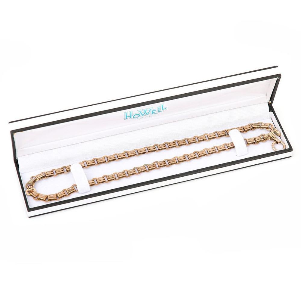 Victorian Rose Gold Fancy Book Link Necklace, Circa 1880 For Sale at ...