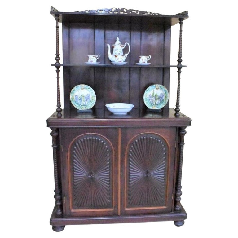Victorian Rosewood Dresser/Cupboard For Sale at 1stDibs