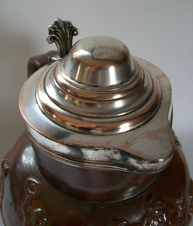 Victorian Salt Glaze Pitcher with Prince of Wales Feathers, U.K, 19th ...