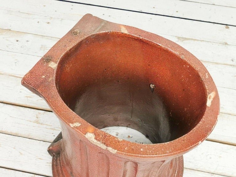 Victorian Salt Glazed Reclaimed Antique WC Tipper Lavatory Pan Planter ...
