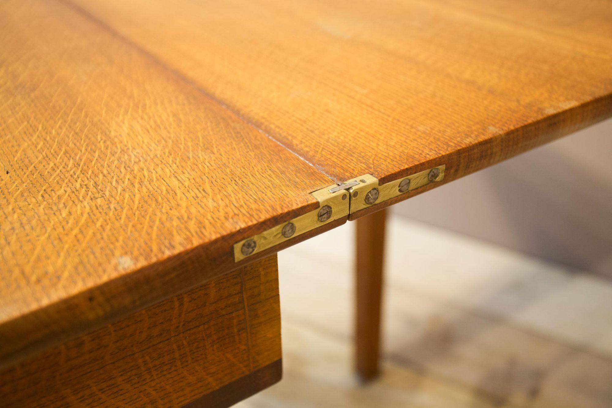 Victorian Satin Wood Fold over Table For Sale at 1stDibs