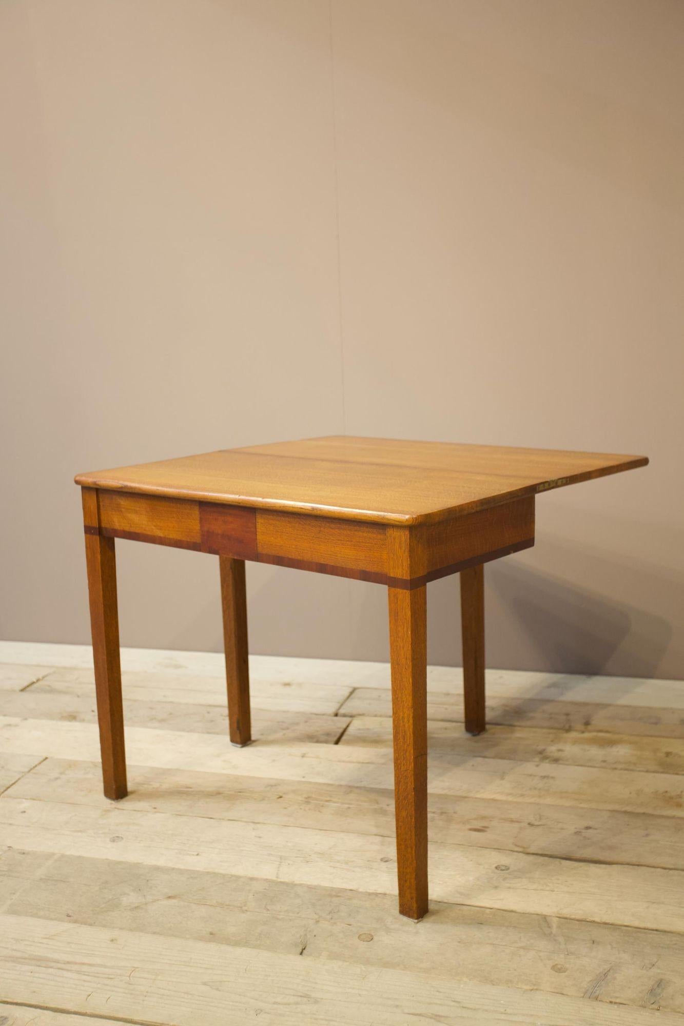 Victorian Satin Wood Fold over Table For Sale at 1stDibs