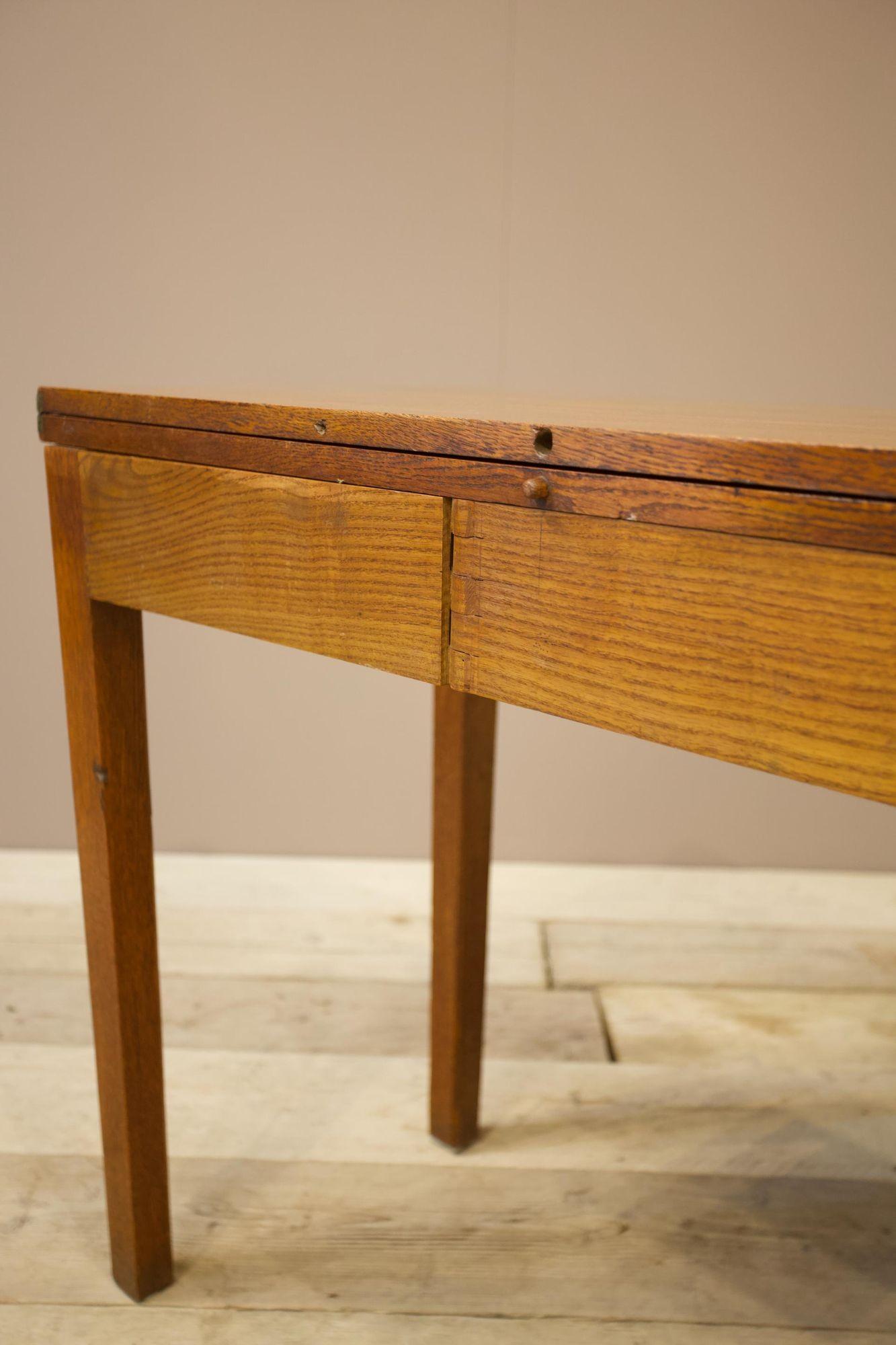 Victorian Satin Wood Fold over Table For Sale at 1stDibs