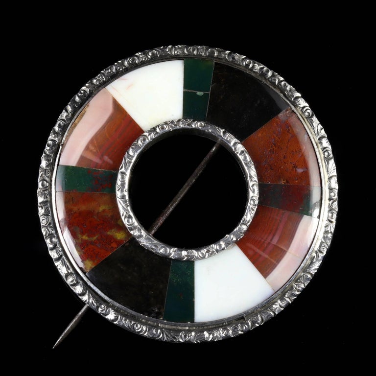 Victorian Scottish Agate Brooch, circa 1900 For Sale at 1stDibs | agate ...