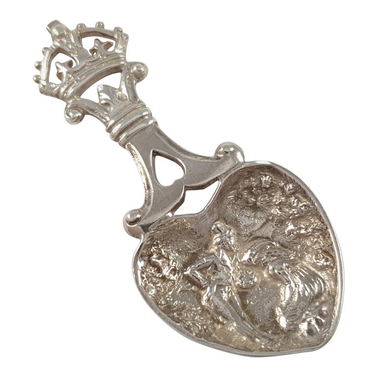 Victorian Scottish Silver Tea Caddy Spoon, 1896 at 1stDibs