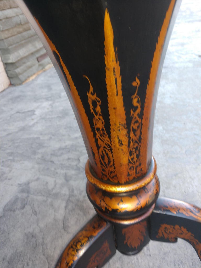 Victorian Sewing Stand with Mother of Pearl and Stenciling For Sale at ...