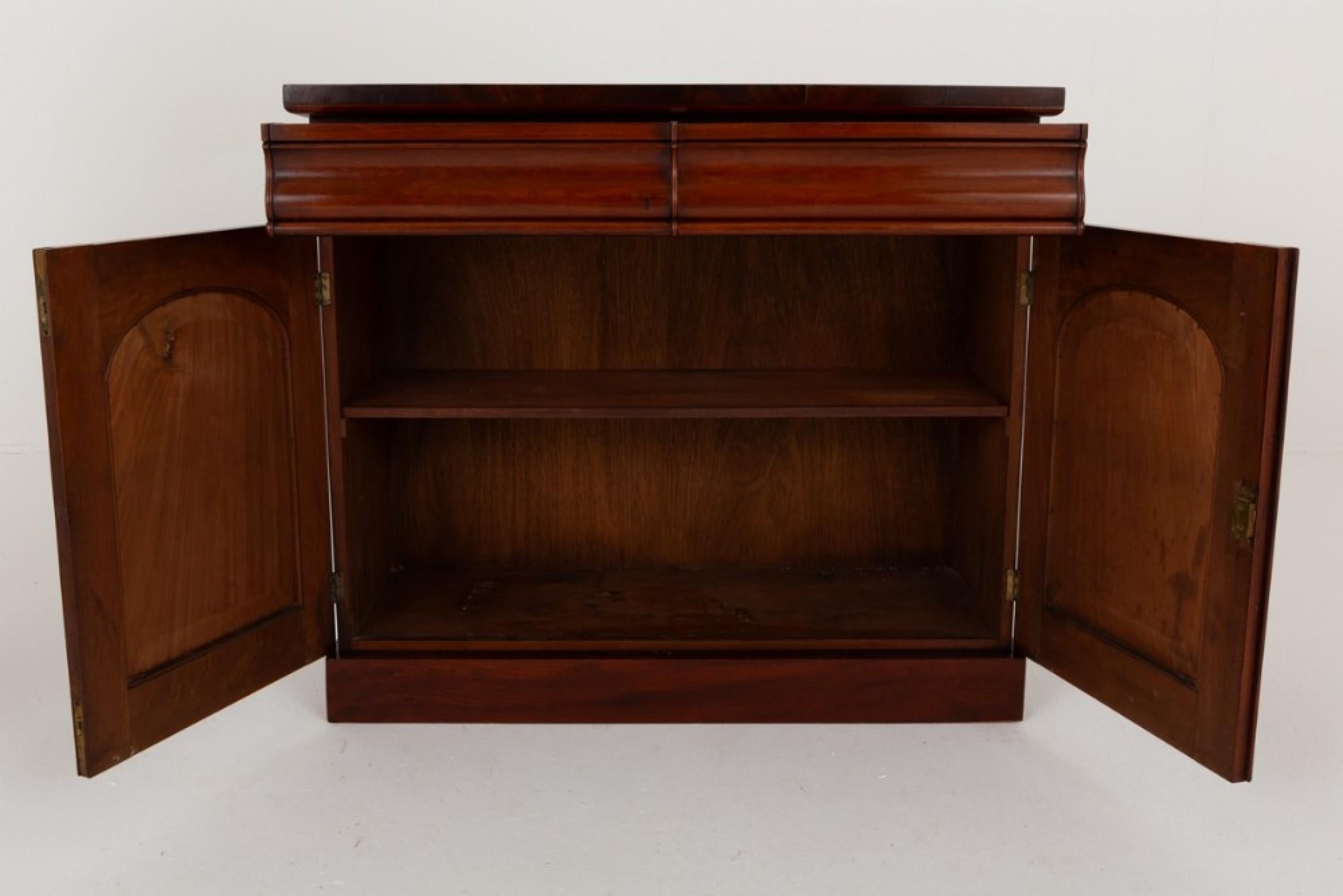 Victorian Side Cabinet Mahogany Server 1850 For Sale at 1stDibs