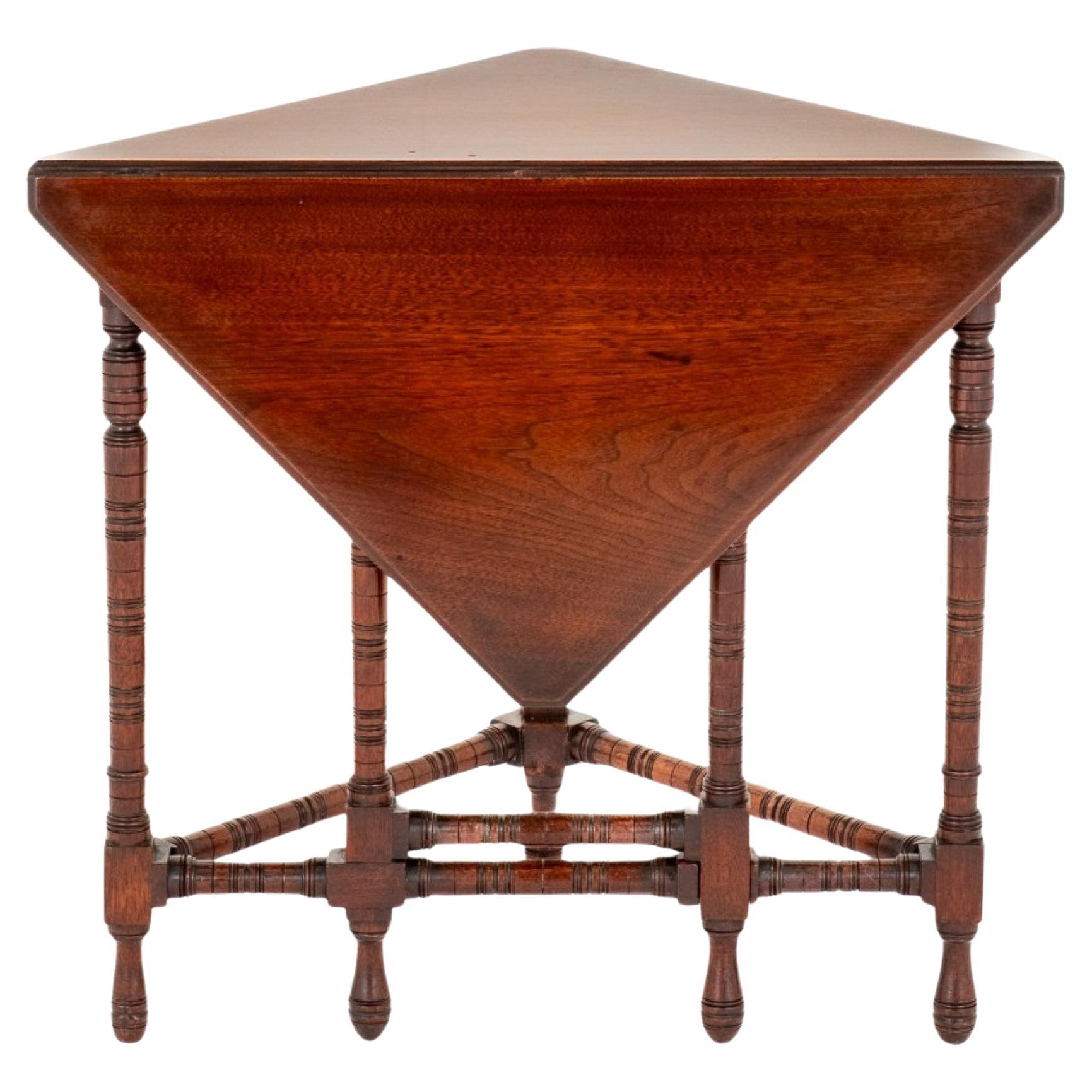 Victorian Side Table Antique Drop Leaf Occasional 1880 For Sale at 1stDibs