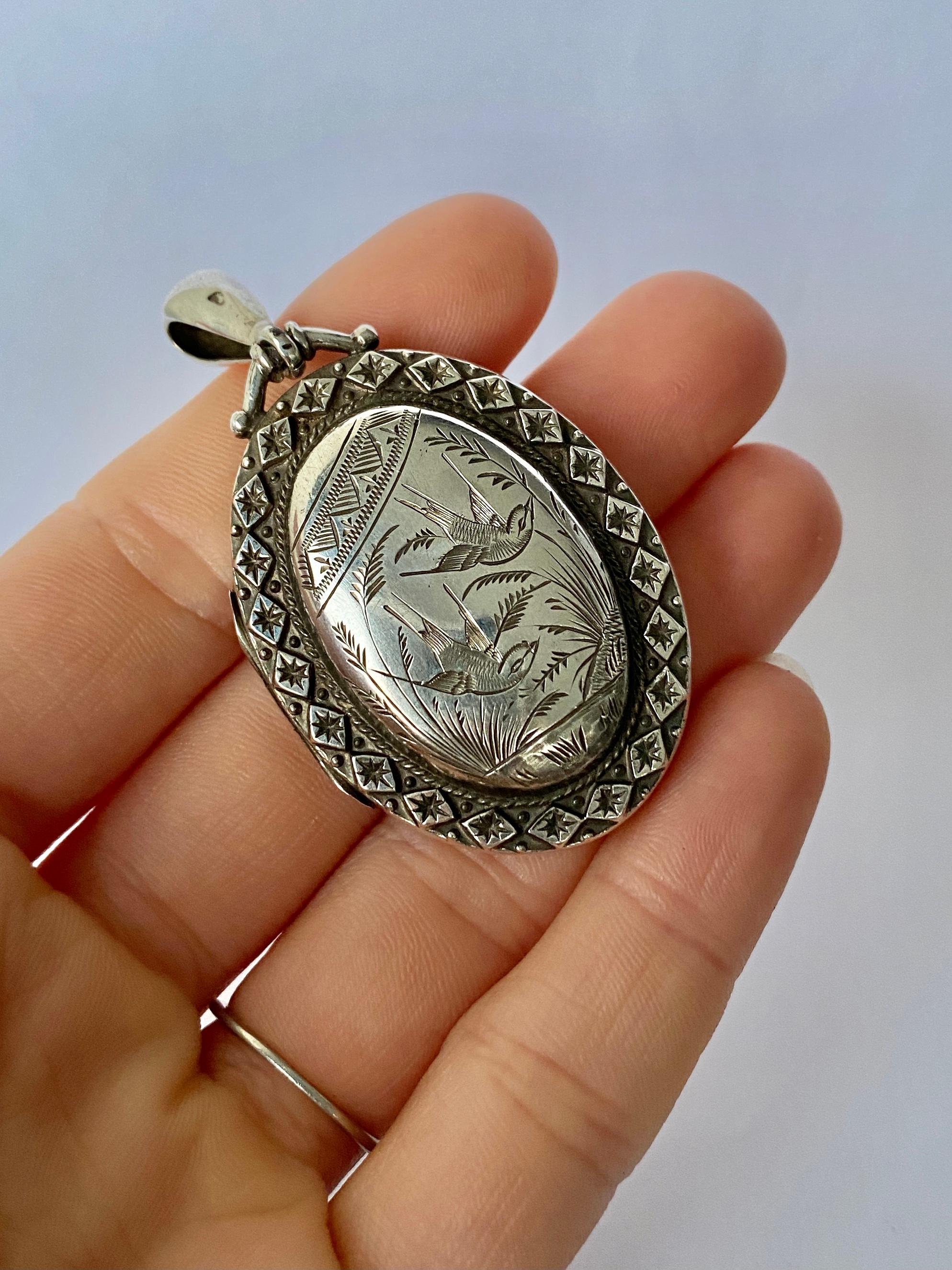 Victorian Silver Aesthetic Locket at 1stDibs | locket aesthetic
