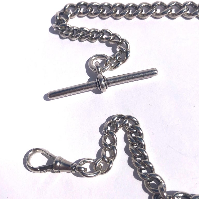 Victorian Silver Albert Chain at 1stDibs