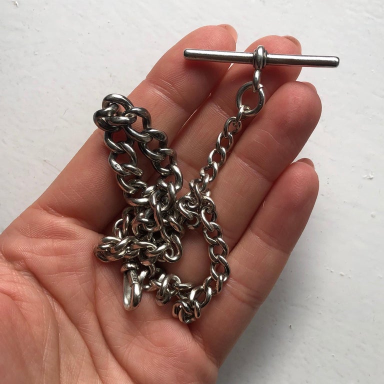Victorian Silver Albert Chain at 1stDibs