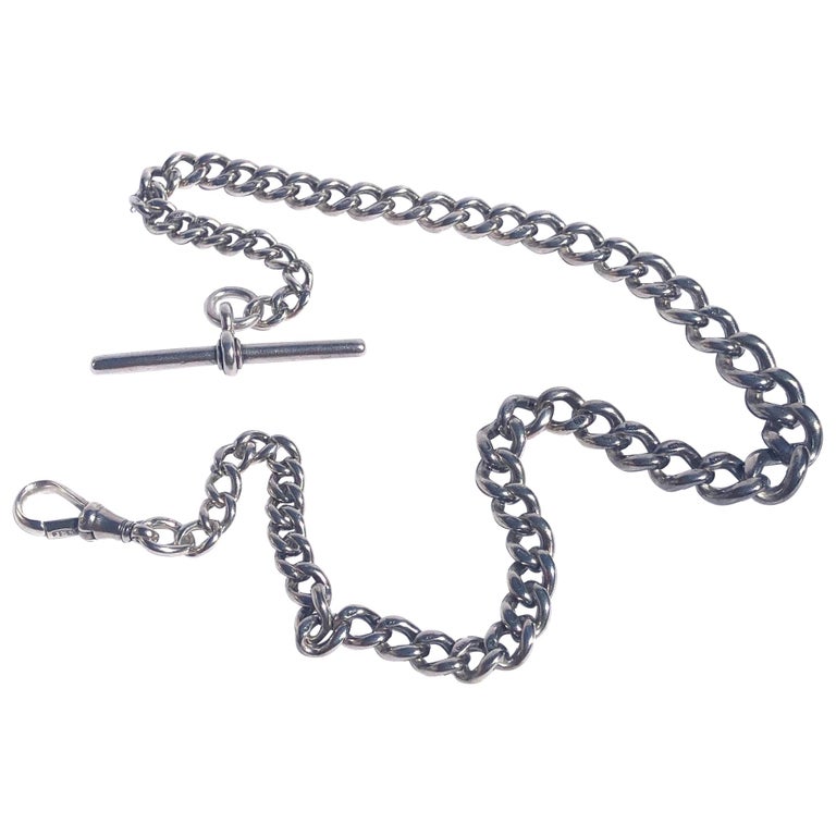 Victorian Silver Albert Chain at 1stDibs