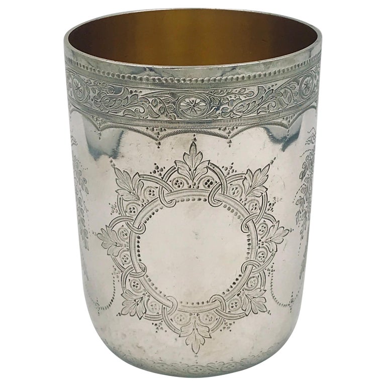 Victorian Silver Beaker at 1stDibs