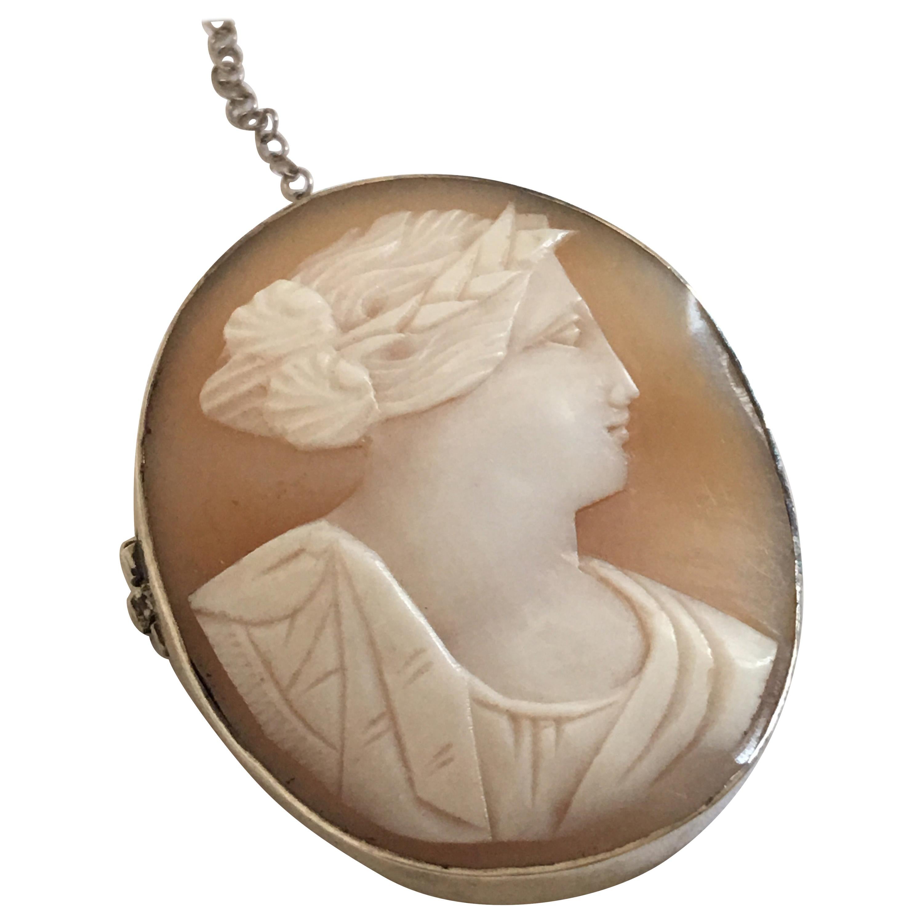Victorian Large Hard Stone Cameo For Sale at 1stDibs