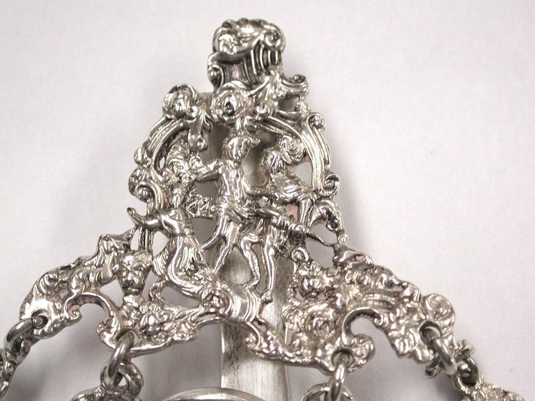 Victorian Silver Chatelaine with 5 Attachments, William Comyns, London ...