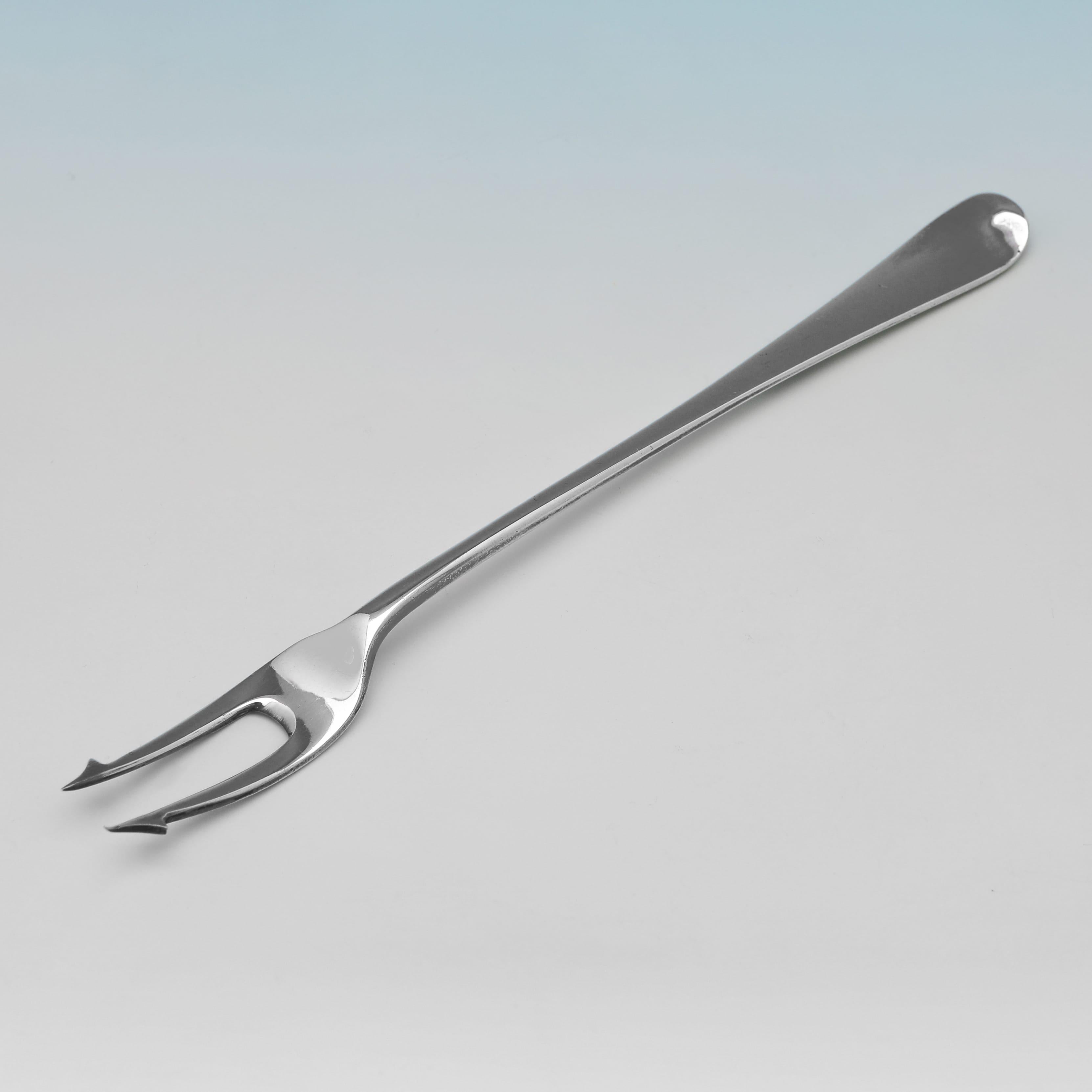 Victorian Silver Cheese and Pickle Serving Set - Stilton Scoop and ...