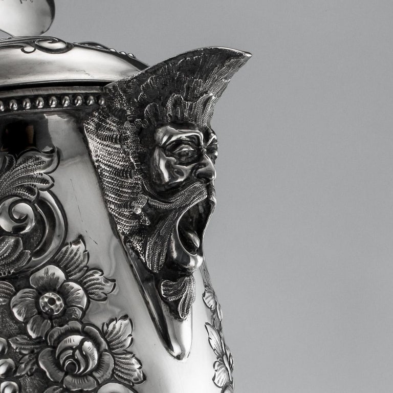 Victorian Silver Large Flagon, Charles Boyton II, circa 1896 For Sale ...