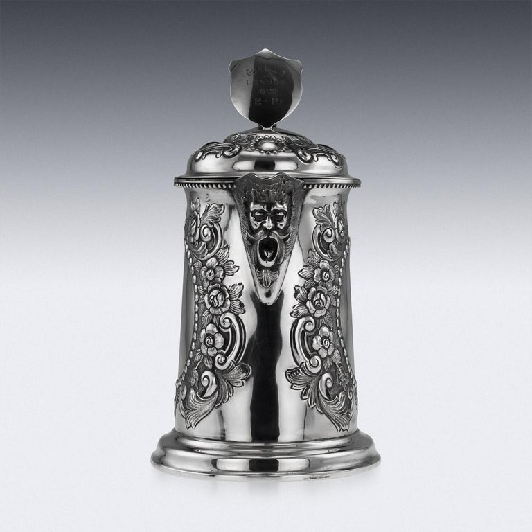 Victorian Silver Large Flagon, Charles Boyton II, circa 1896 For Sale ...