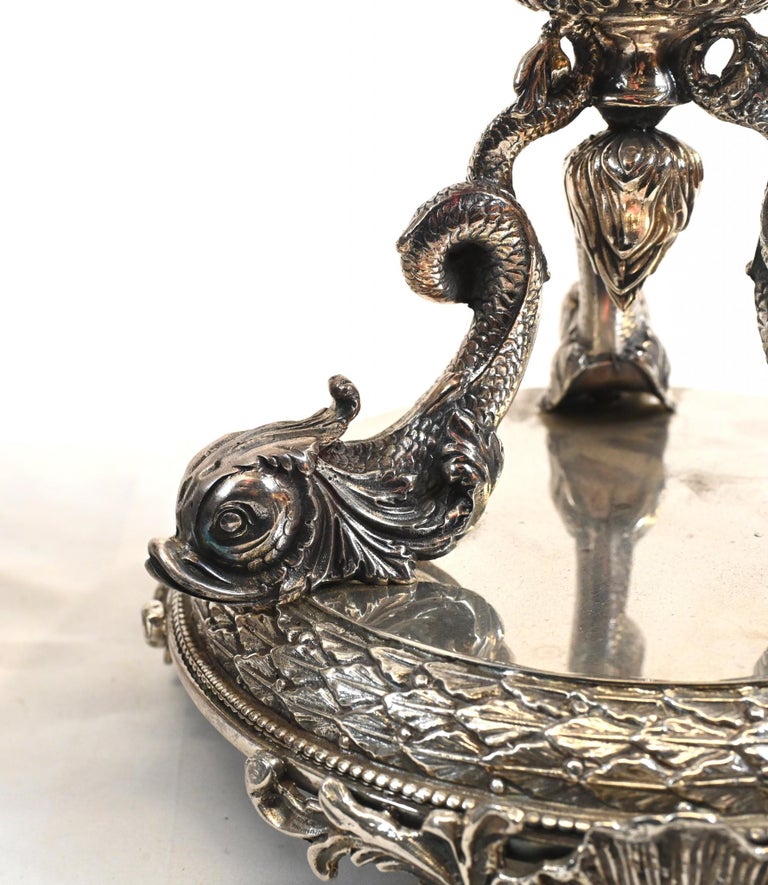Victorian Silver Plate Bowls, Pair Elkington Sweet Dishes Epergene ...