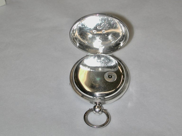 Victorian Silver Pocket Watch Dated 1862 Assayed in London For Sale at ...