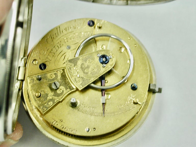 Victorian Silver Pocket Watch Dated 1862 Assayed in London For Sale at ...