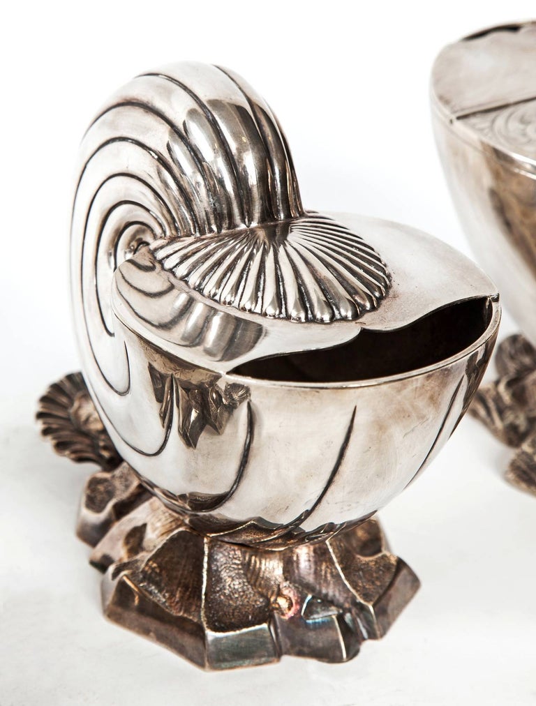 Victorian Silver Shell Spoon Warmers For Sale at 1stDibs