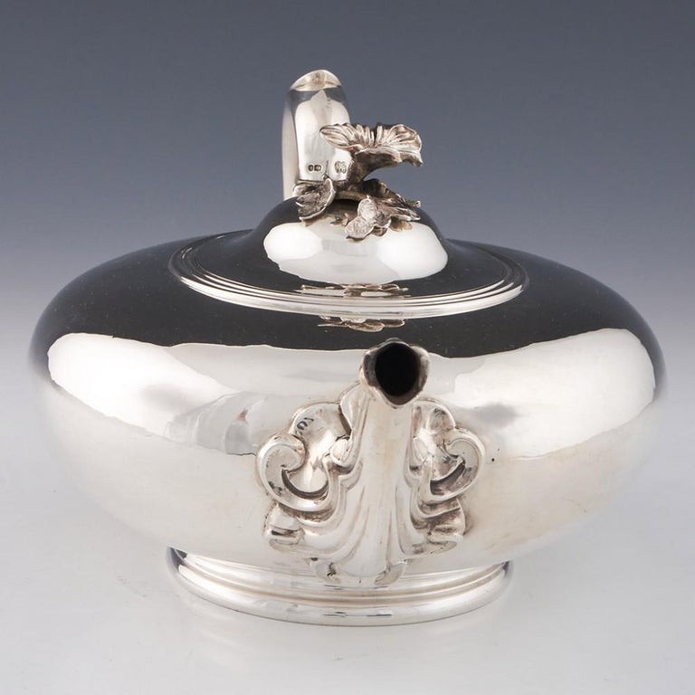 Victorian Silver Teapot London 1854 For Sale at 1stDibs