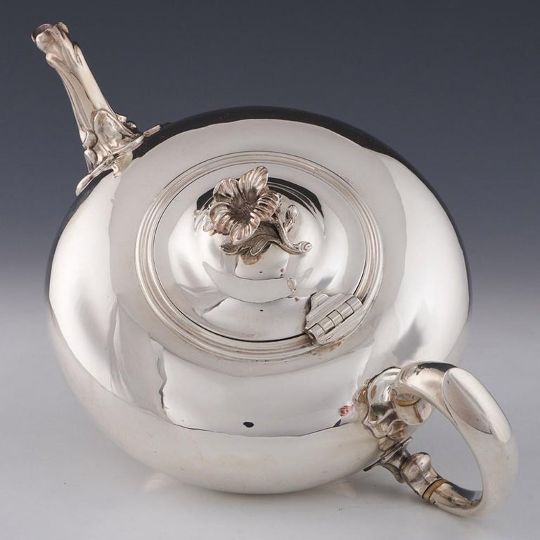 Victorian Silver Teapot London 1854 For Sale at 1stDibs
