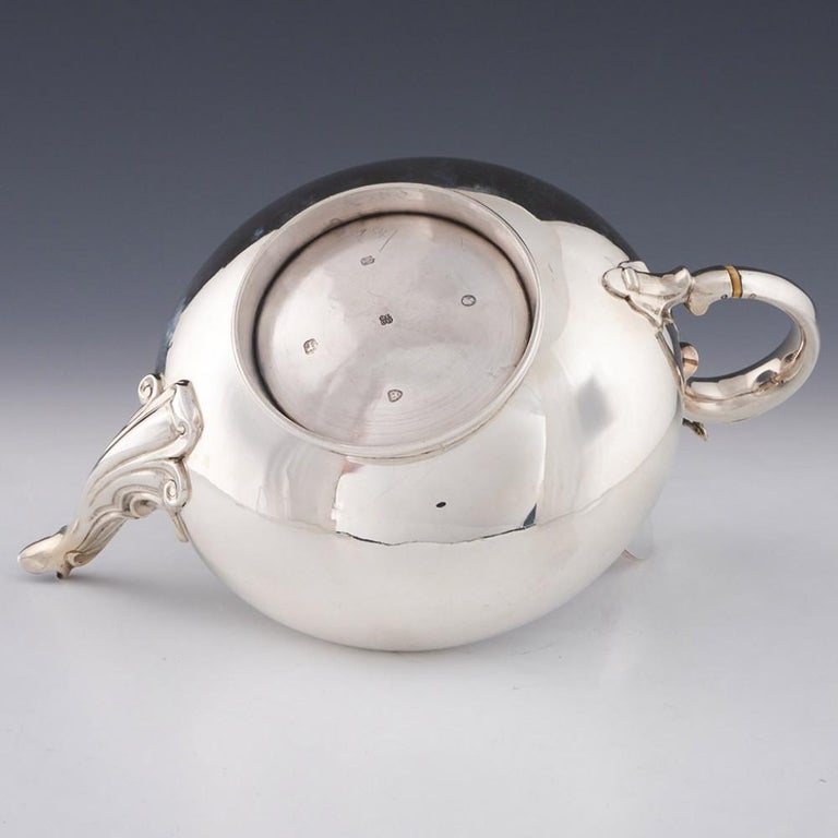 Victorian Silver Teapot London 1854 For Sale at 1stDibs