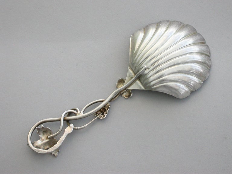 Victorian Silver Vine and Grapes Caddy Spoon, by George Unite ...