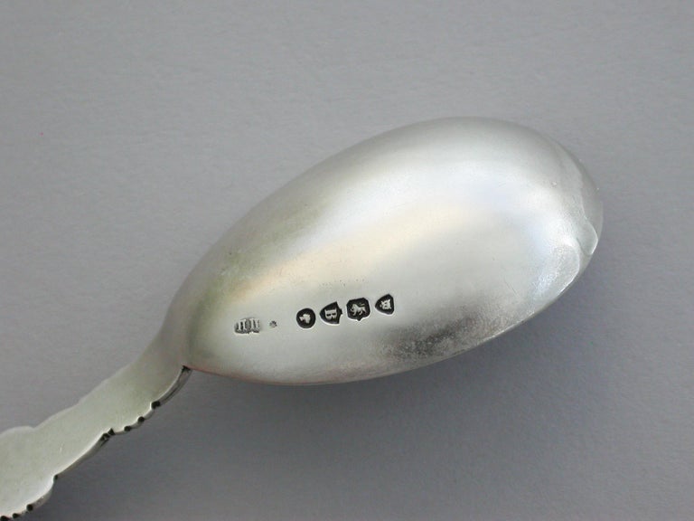 Victorian Silver Vine and Grape Caddy Spoon, by Henry Holland, London ...