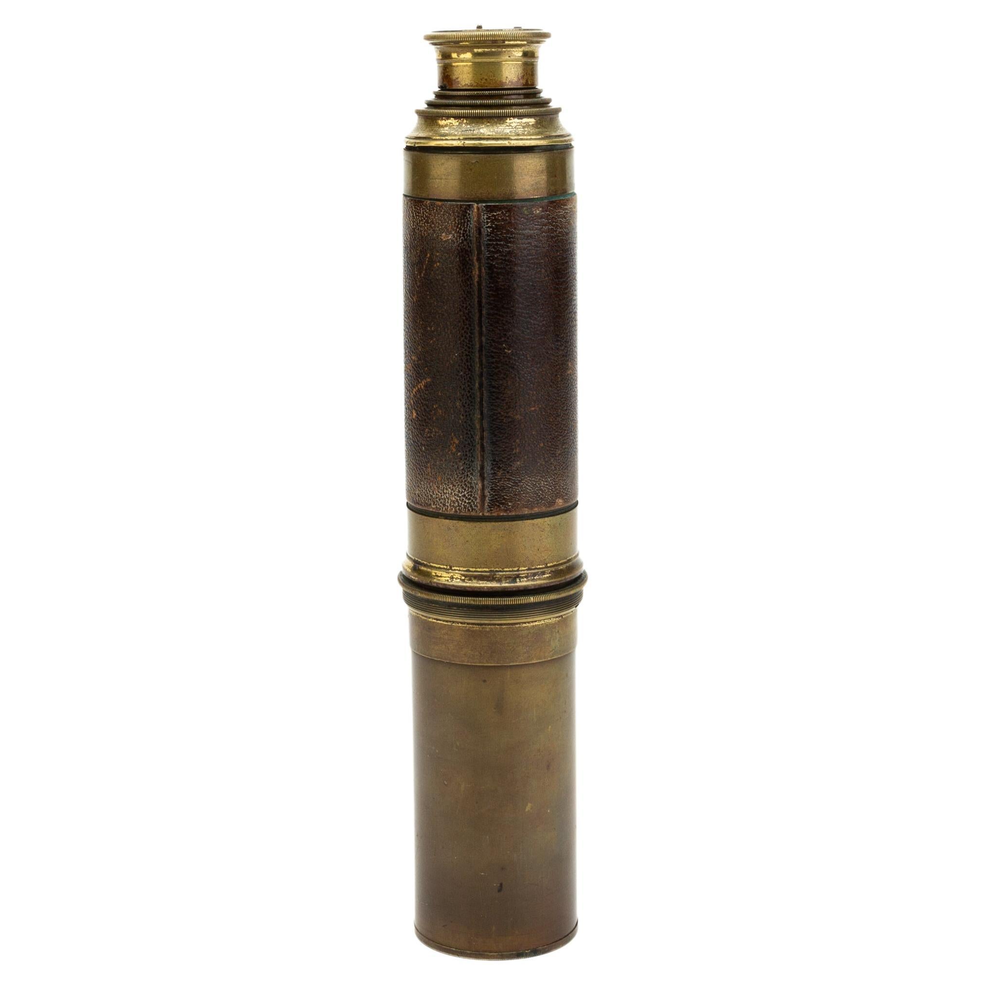 Victorian Single Drawer Brass Telescope For Sale at 1stDibs